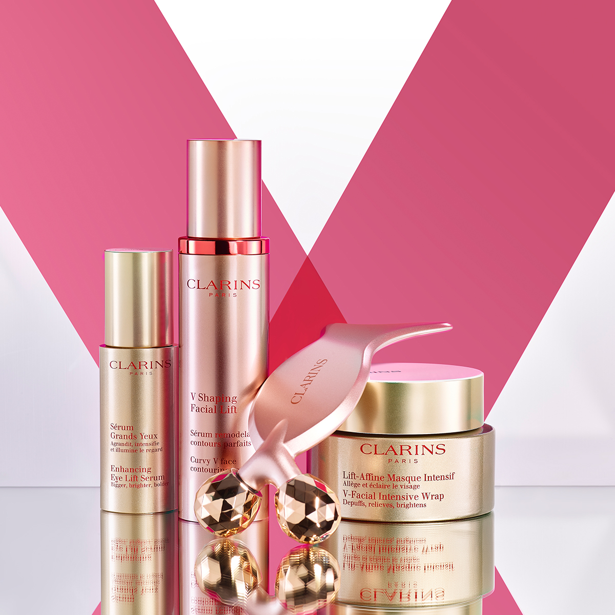 Unmask The V-Shape Look with Clarins V Shaping Facial Lift Collection ...